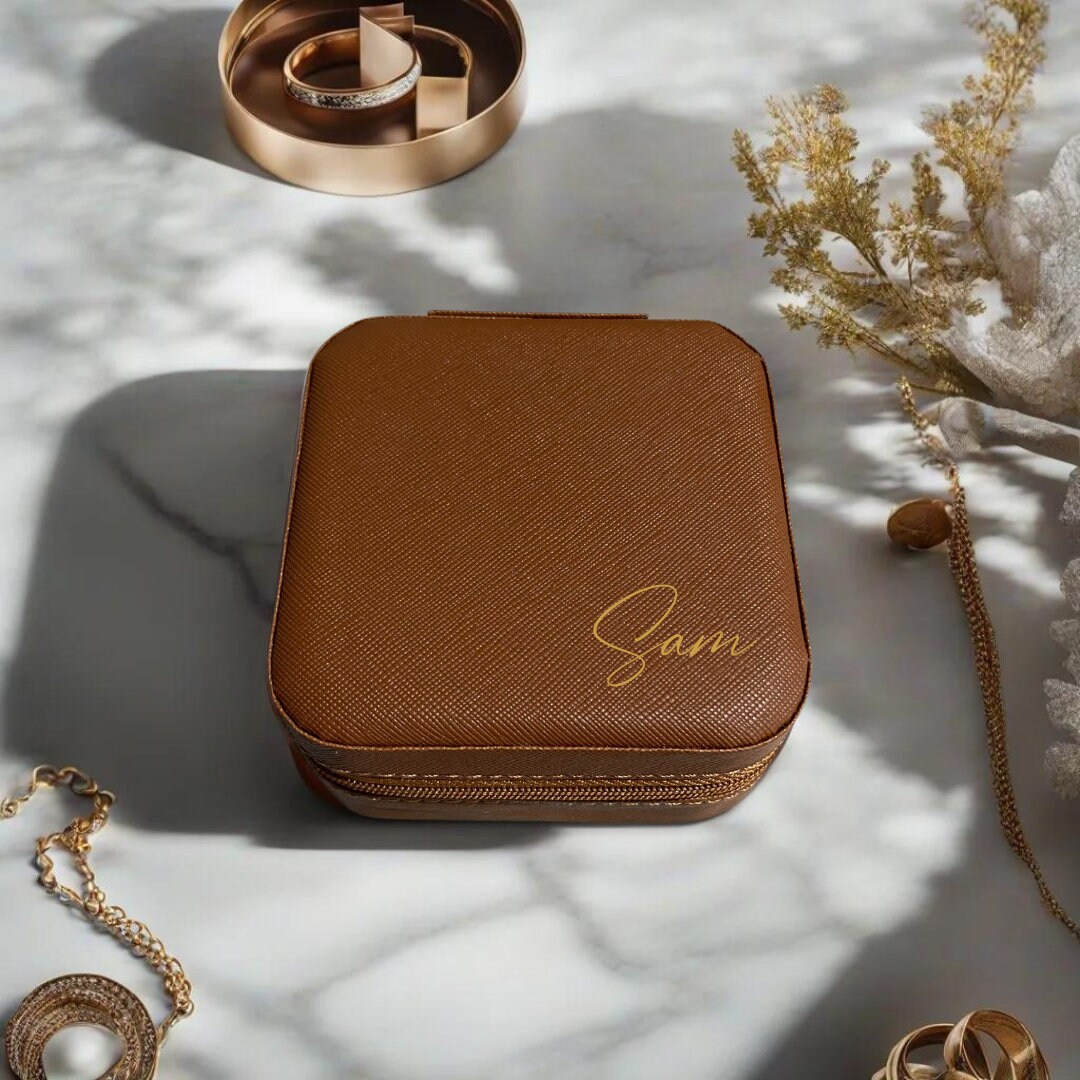 Personalised Premium Jewellery Box, Custom Travel Jewelry Box, Perfect ...