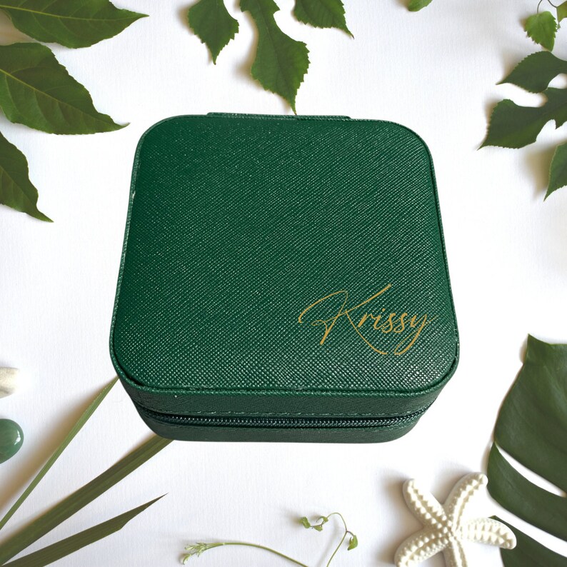 Personalised Premium Jewellery Box Gift for Her Jewelry Custom Travel ...
