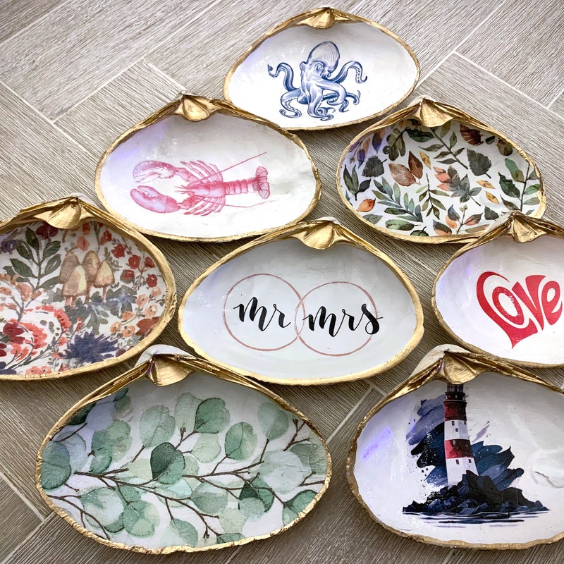 Painted Shells - Etsy