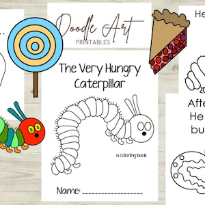The Very Hungry Caterpillar Coloring Book - Etsy