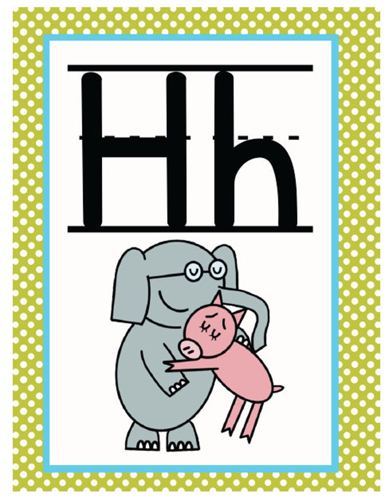 Piggie and Friends Alphabet Line - A to Z - Etsy