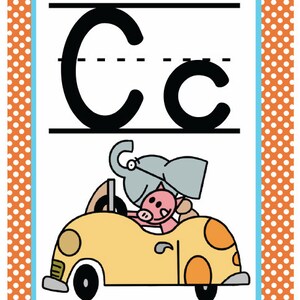 Piggie and Friends Alphabet Line A to Z - Etsy