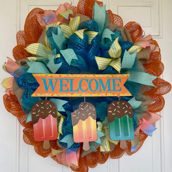 Popsicle Wreath - Etsy
