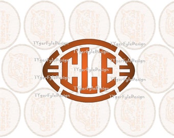Cleveland Football Inspired Design for Printing, Cutting and ...