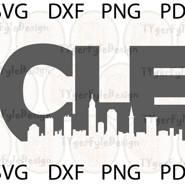 Cleveland Skyline Svg - Etsy