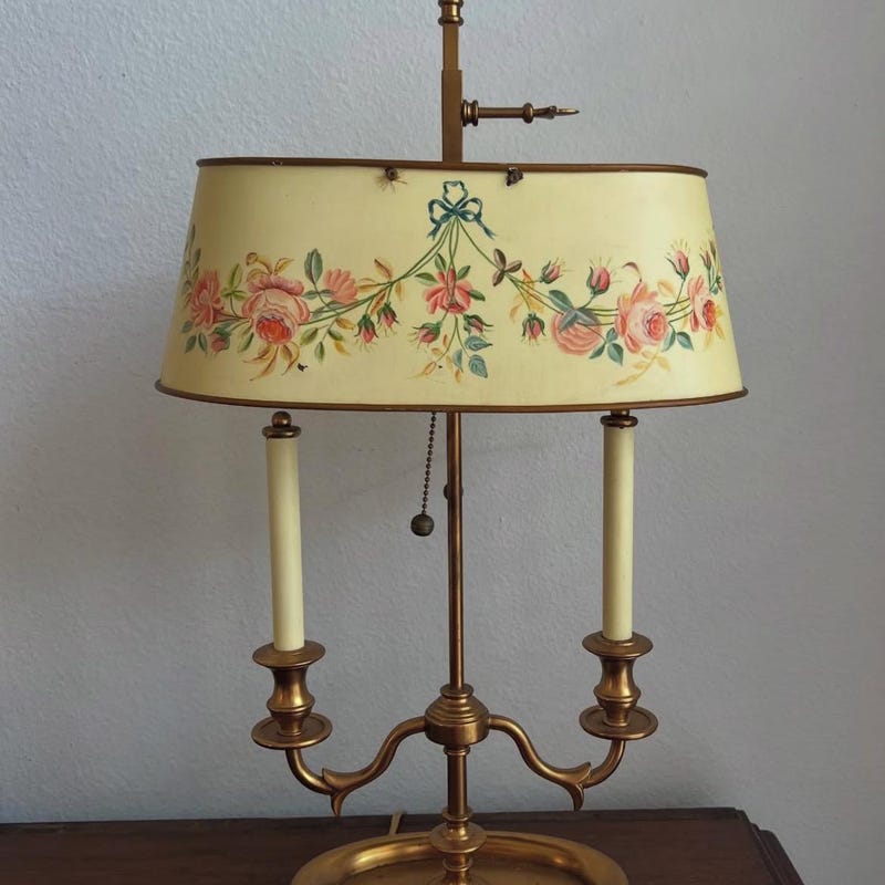 Bouillotte Lamp Tole Shade - Etsy