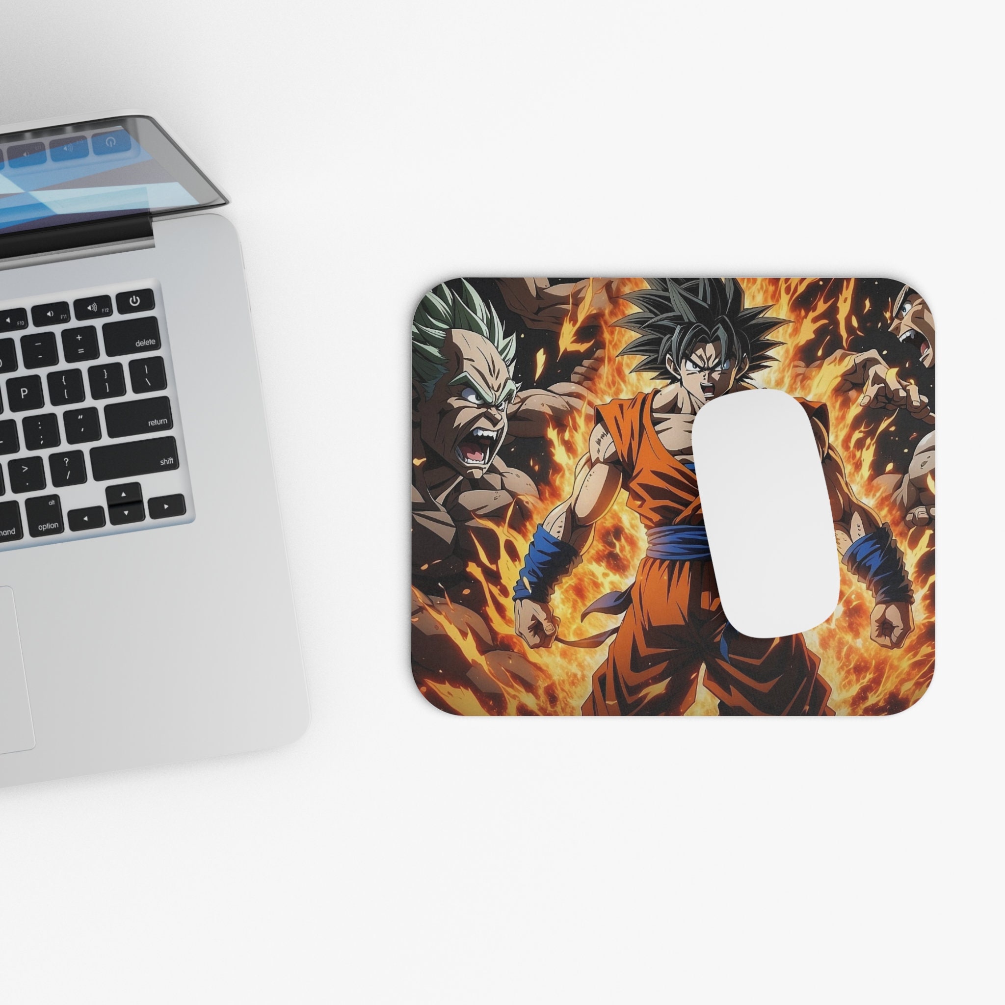 Anime Desk Mat Xxl, Goku, Anime Desk Accessory, Epic Battle Scene ...