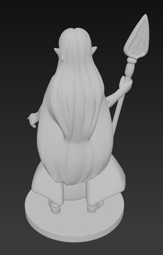 2 Female Elf Miniatures - STL Files | 3D Printing | D&D TTRPG | Bundle ...
