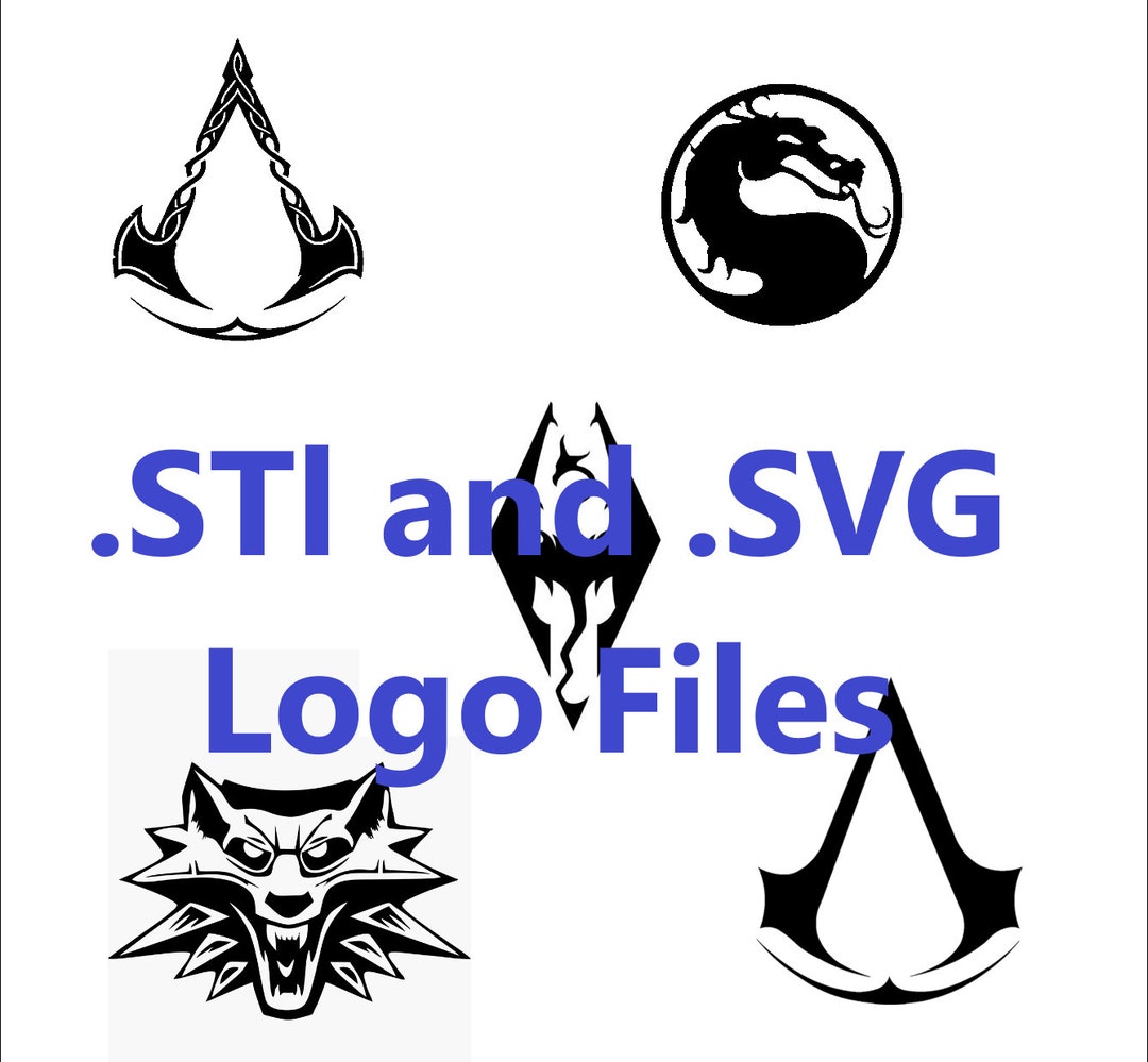 Video Game Logo Decals SVG & STL Bundle - Etsy
