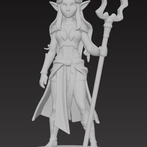 2 Female Elf Miniatures - STL Files | 3D Printing | D&D TTRPG | Bundle ...