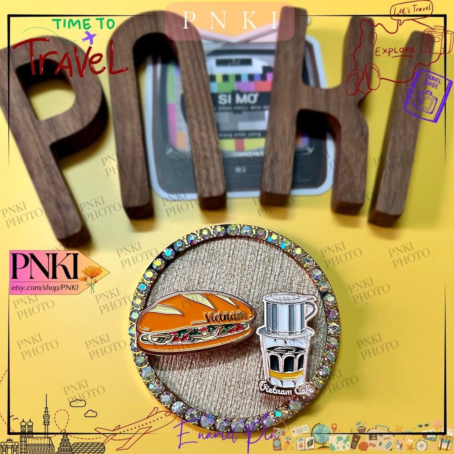 Vietnamese Culture Enamel Pin, Travel Souvenir Gift - Etsy