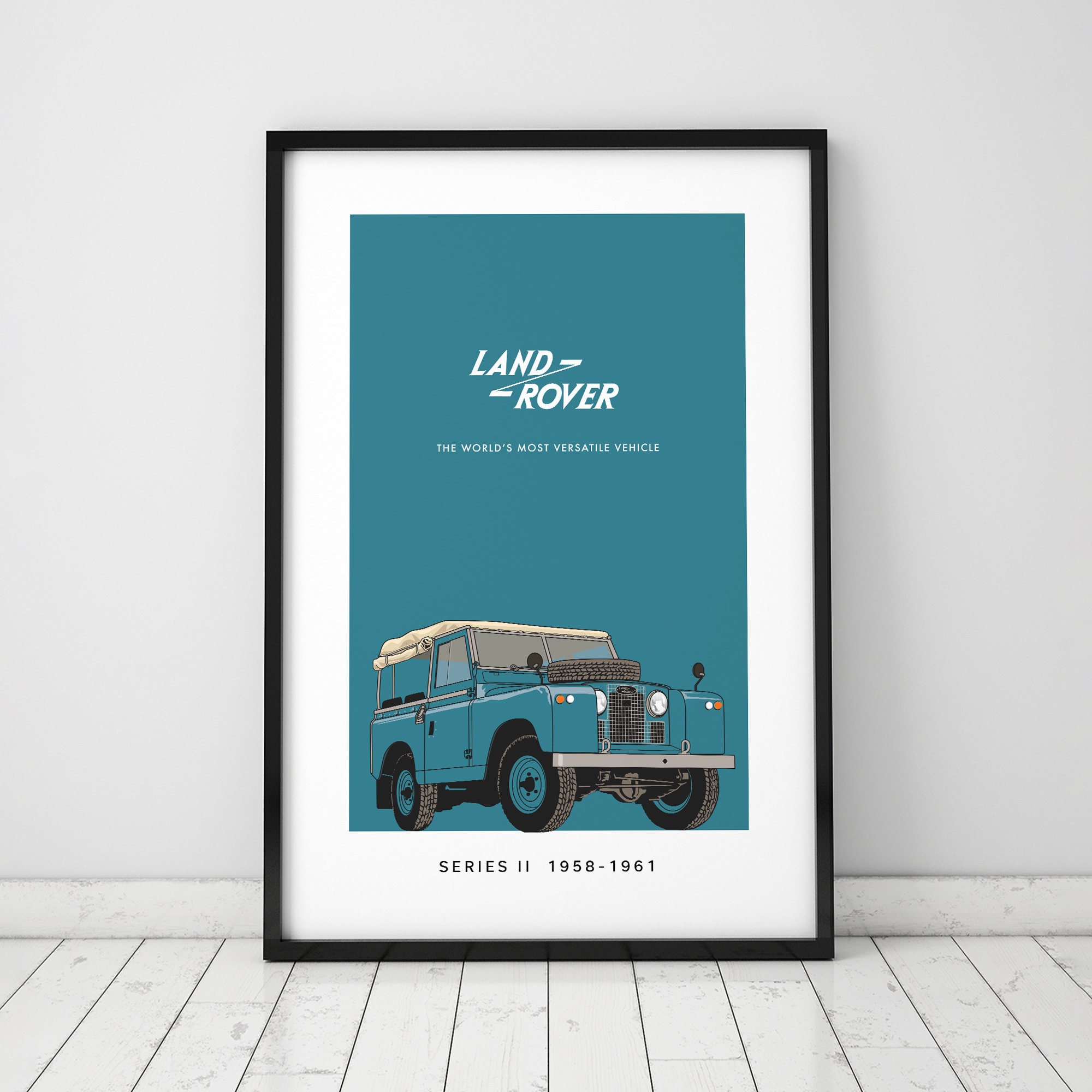 Series 2 Land Rover Poster, Rover, Illustration, Wall Decor, Land Rover ...