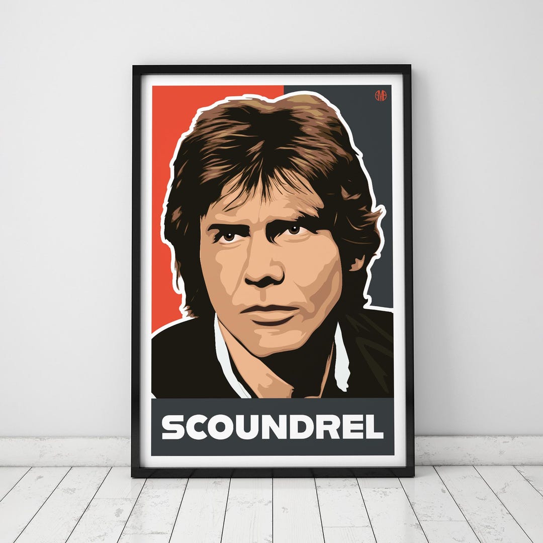 Han Solo, Star Wars Poster, Portrait Series, Illustration, Art, Wall ...