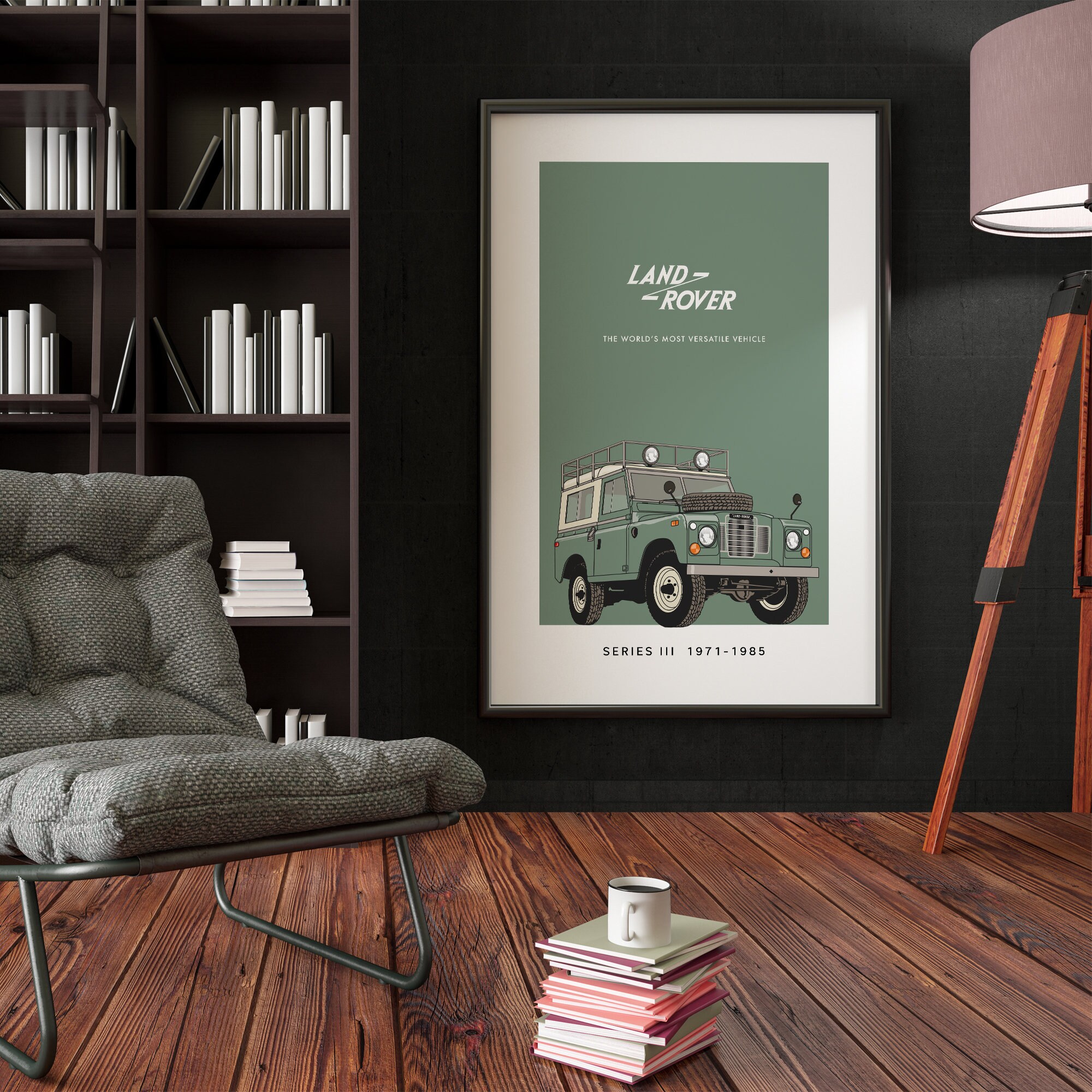 Series 3 Land Rover Poster, Rover, Illustration, Wall Decor, Land Rover ...