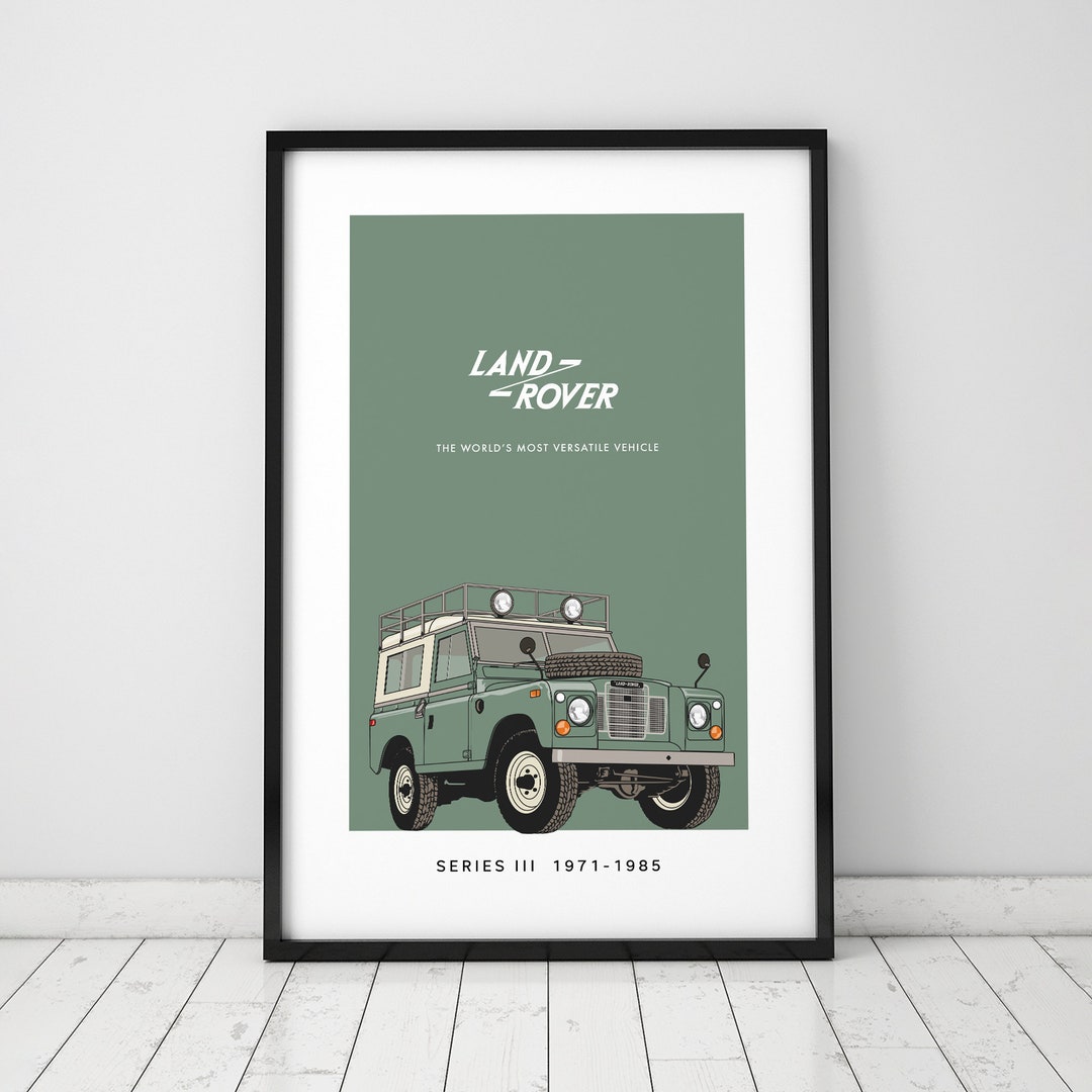 Series 3 Land Rover Poster, Rover, Illustration, Wall Decor, Land Rover ...
