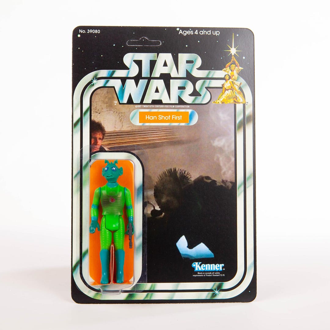 Greedo Han Shot First Custom Vintage Action Figure on Custom Star Wars ...