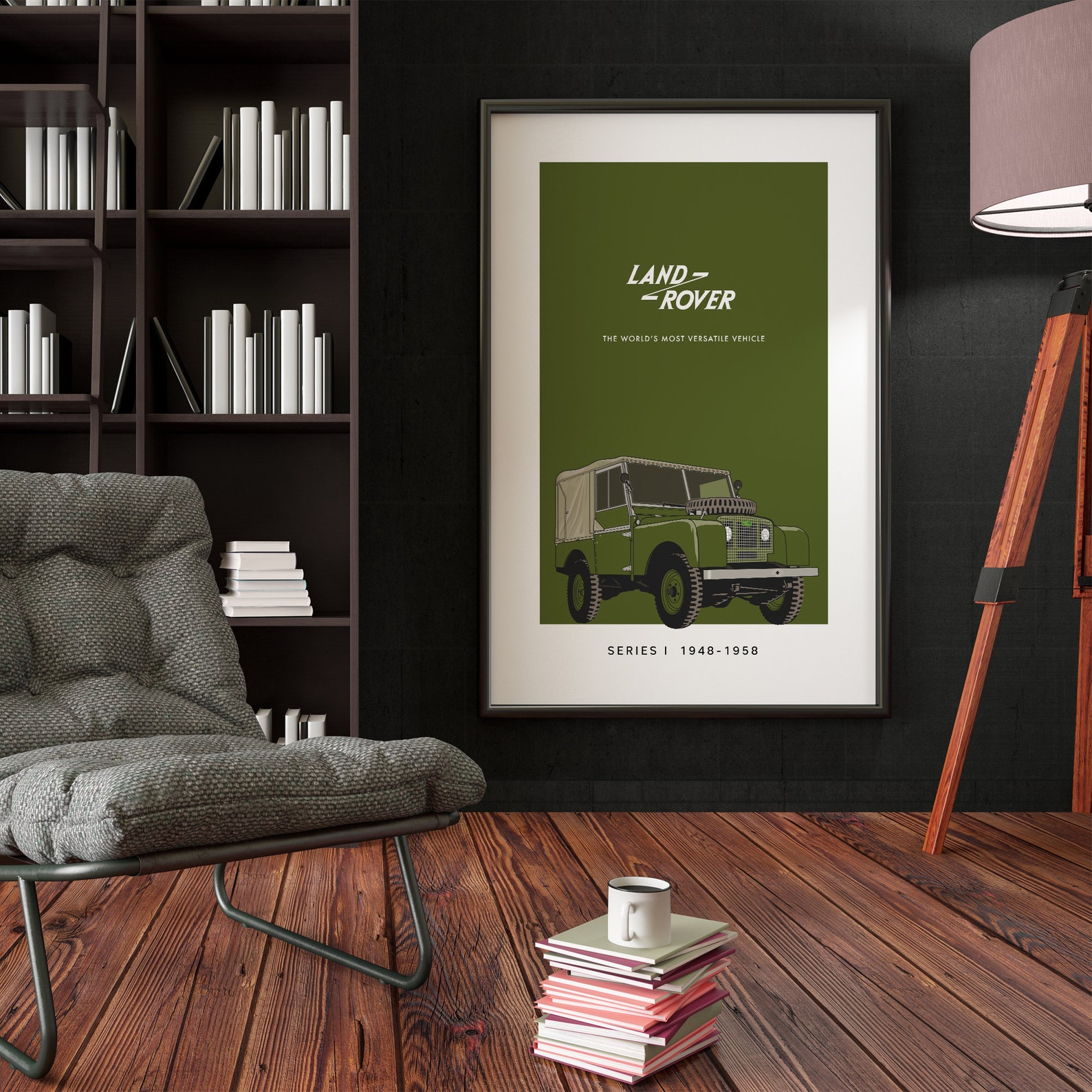 Series 1 Land Rover Poster, Rover, Illustration, Wall Decor, Land Rover ...