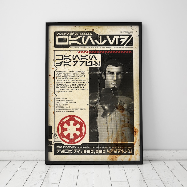 Kanan Jarrus (rebels) Wanted Poster, Star Wars, Galactic Empire, Most ...
