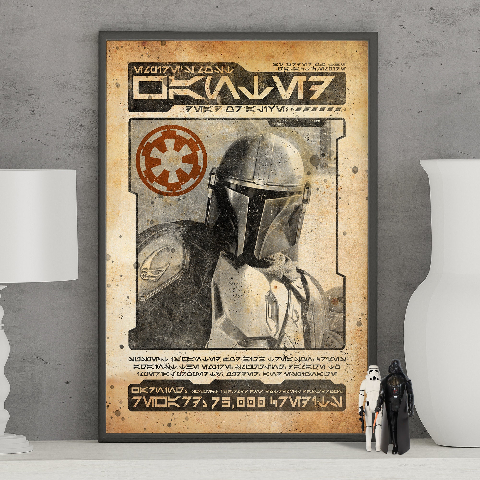 The Mandalorian Wanted Poster, Star Wars, Galactic Empire, Most Wanted ...