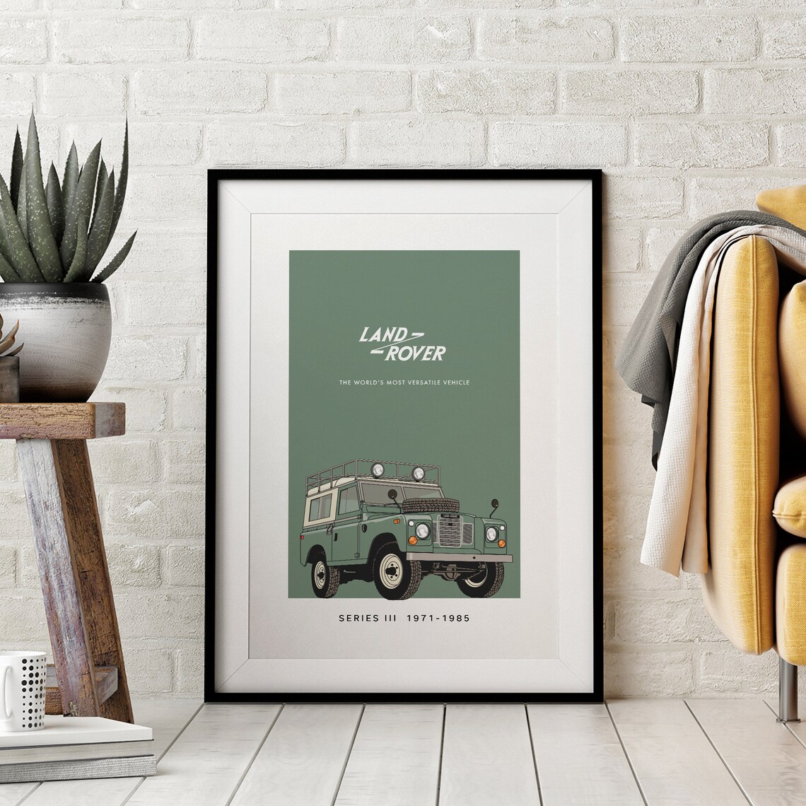 Series 3 Land Rover Poster, Rover, Illustration, Wall Decor, Land Rover ...