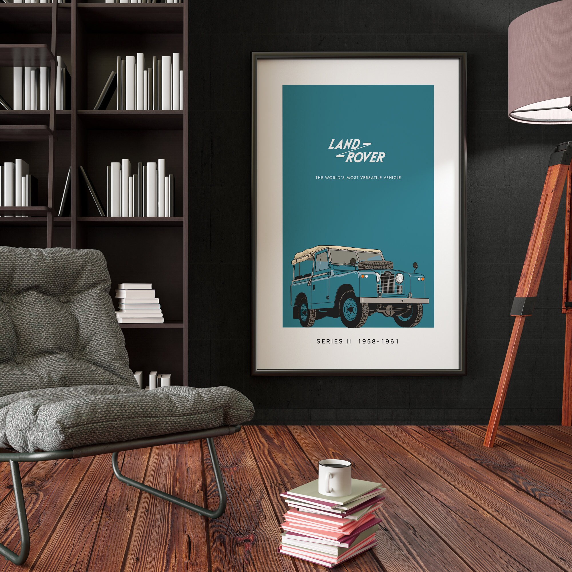 Series 2 Land Rover Poster, Rover, Illustration, Wall Decor, Land Rover ...