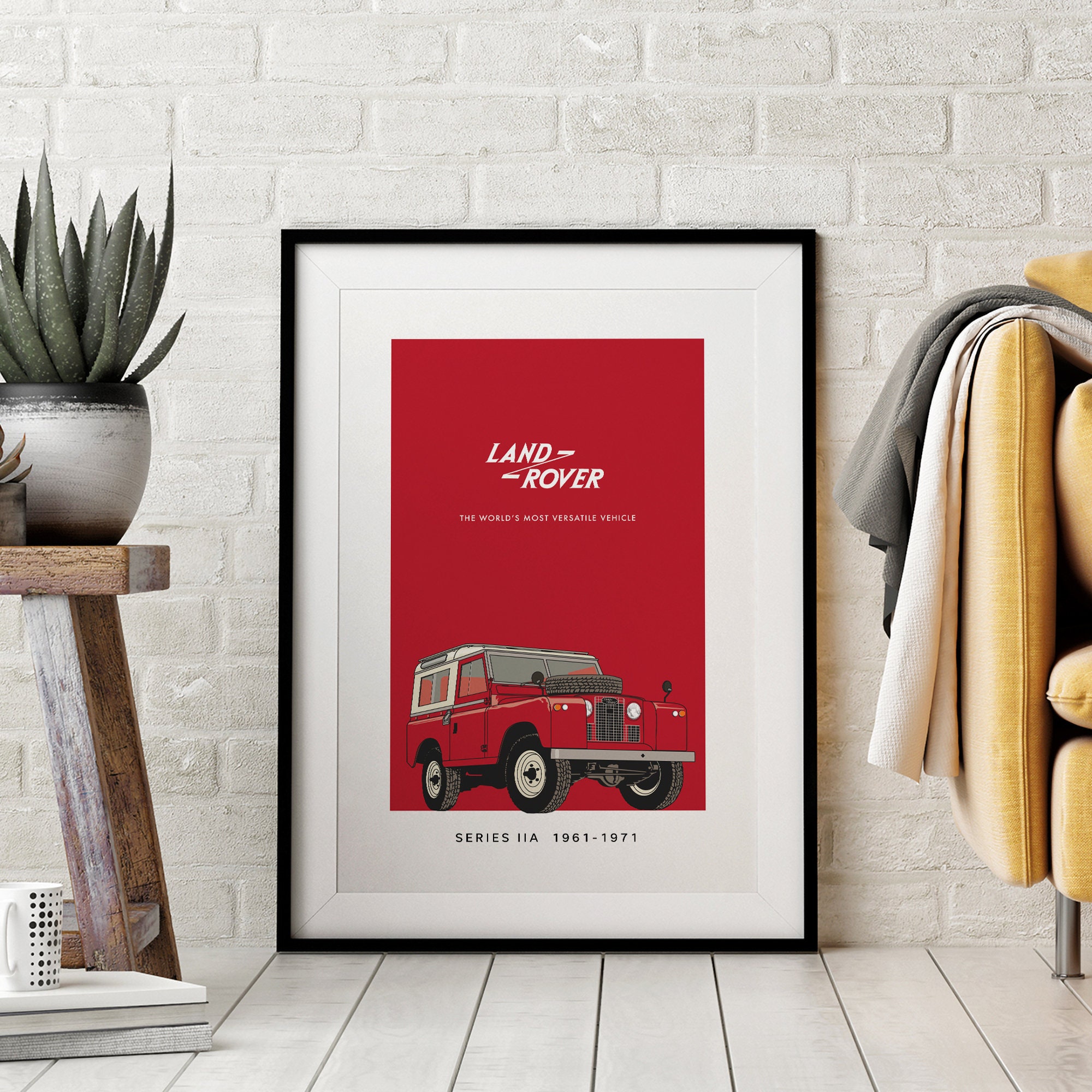 Series 2A Land Rover Poster, Rover, Illustration, Wall Decor, Land ...