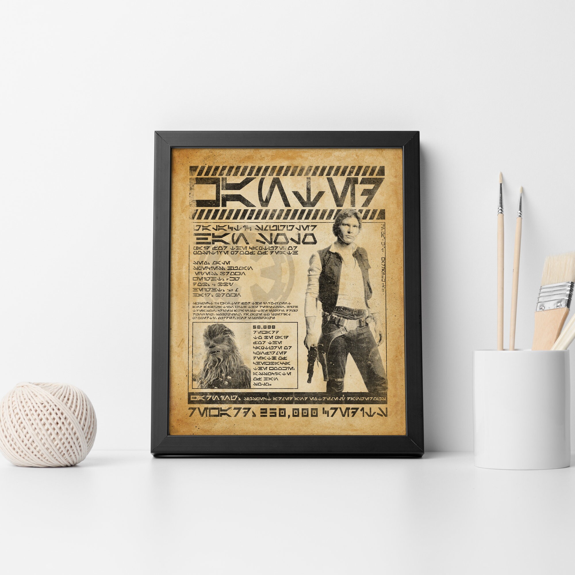 Han Solo Wanted Poster, Star Wars, Galactic Empire, Most Wanted, Star ...