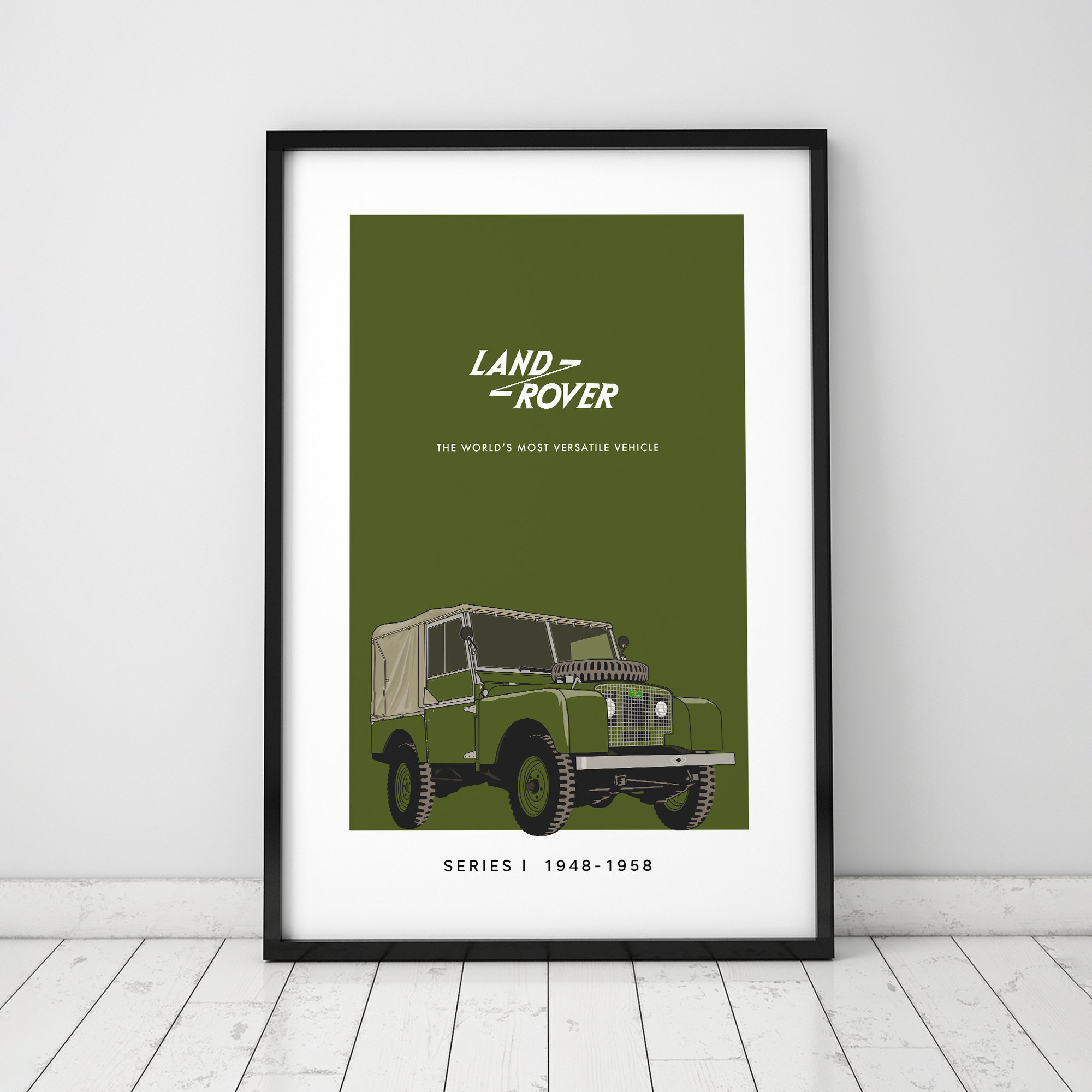 Series 1 Land Rover Poster, Rover, Illustration, Wall Decor, Land Rover ...