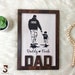 Personalized Fathers Day Gift, Like Father Like Son Sign, Family Sign ...