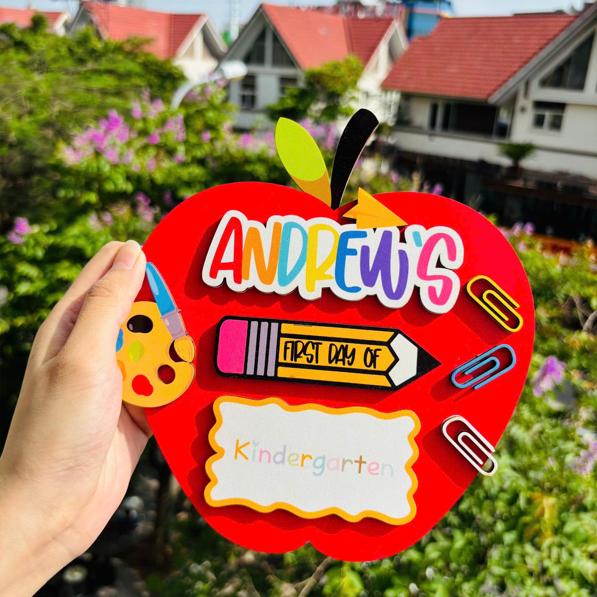 Customized First and Last Day School Sign, Back to School Sign, Photo ...