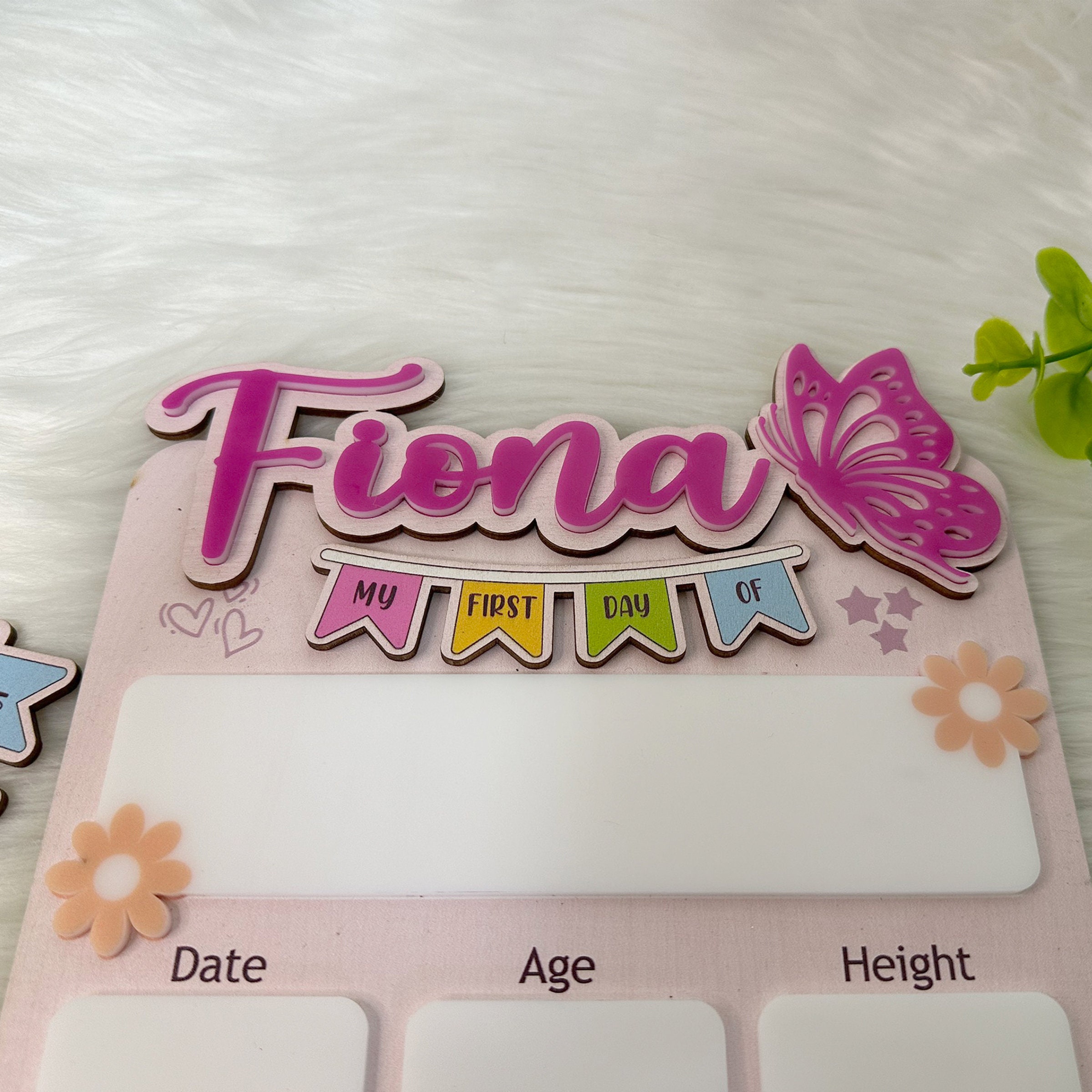 Personalized First Day of School Sign With Butterfly, First Day of ...