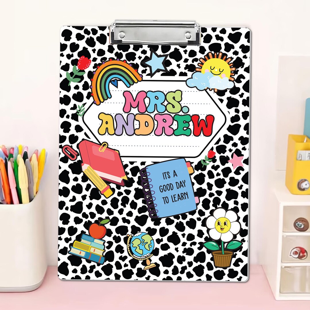 Custom Teacher Clipboard Composition Book With Name, Personalized ...
