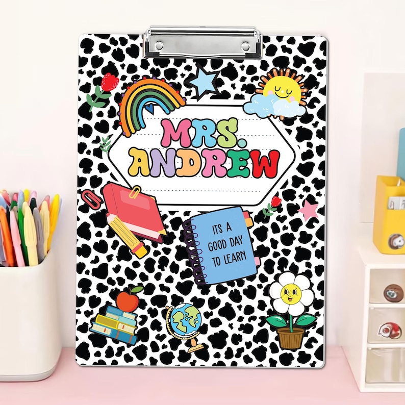Custom Teacher Clipboard Composition Book With Name, Personalized ...