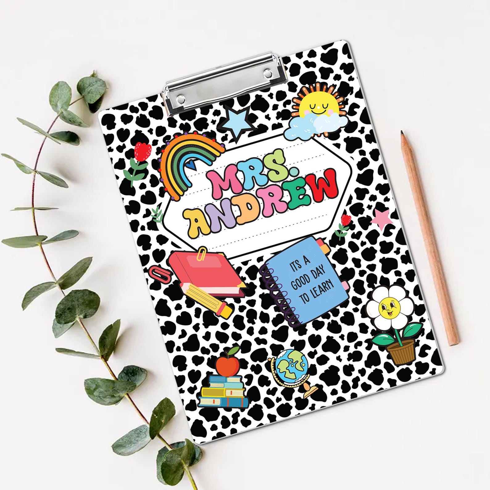 Custom Teacher Clipboard Composition Book With Name, Personalized ...