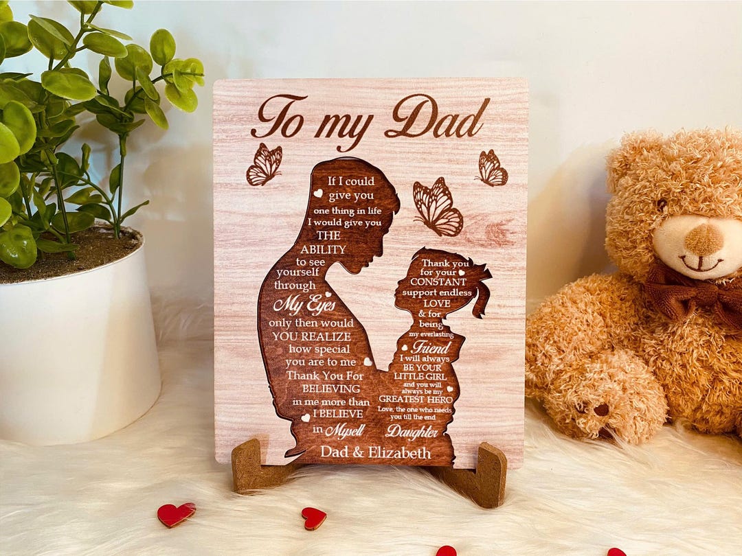 Personalized Daddy Daughter Sign for Dad, Daddy's Little Girl Sign, Dad ...