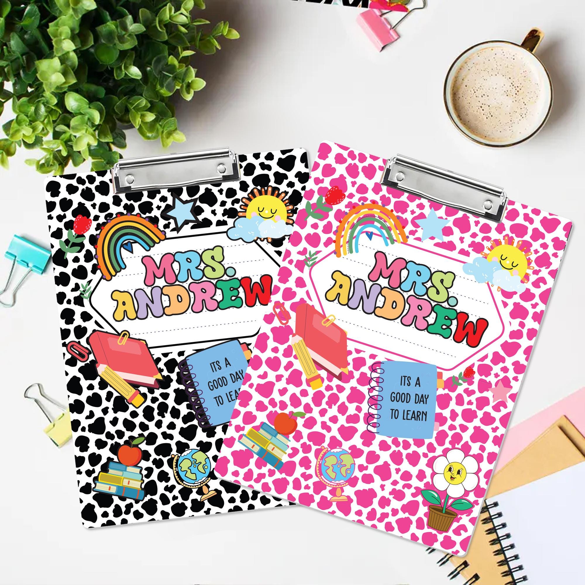 Custom Teacher Clipboard Composition Book With Name, Personalized ...