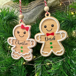 Personalized Gingerbread Christmas Ornament, 3D Customized Cookie ...