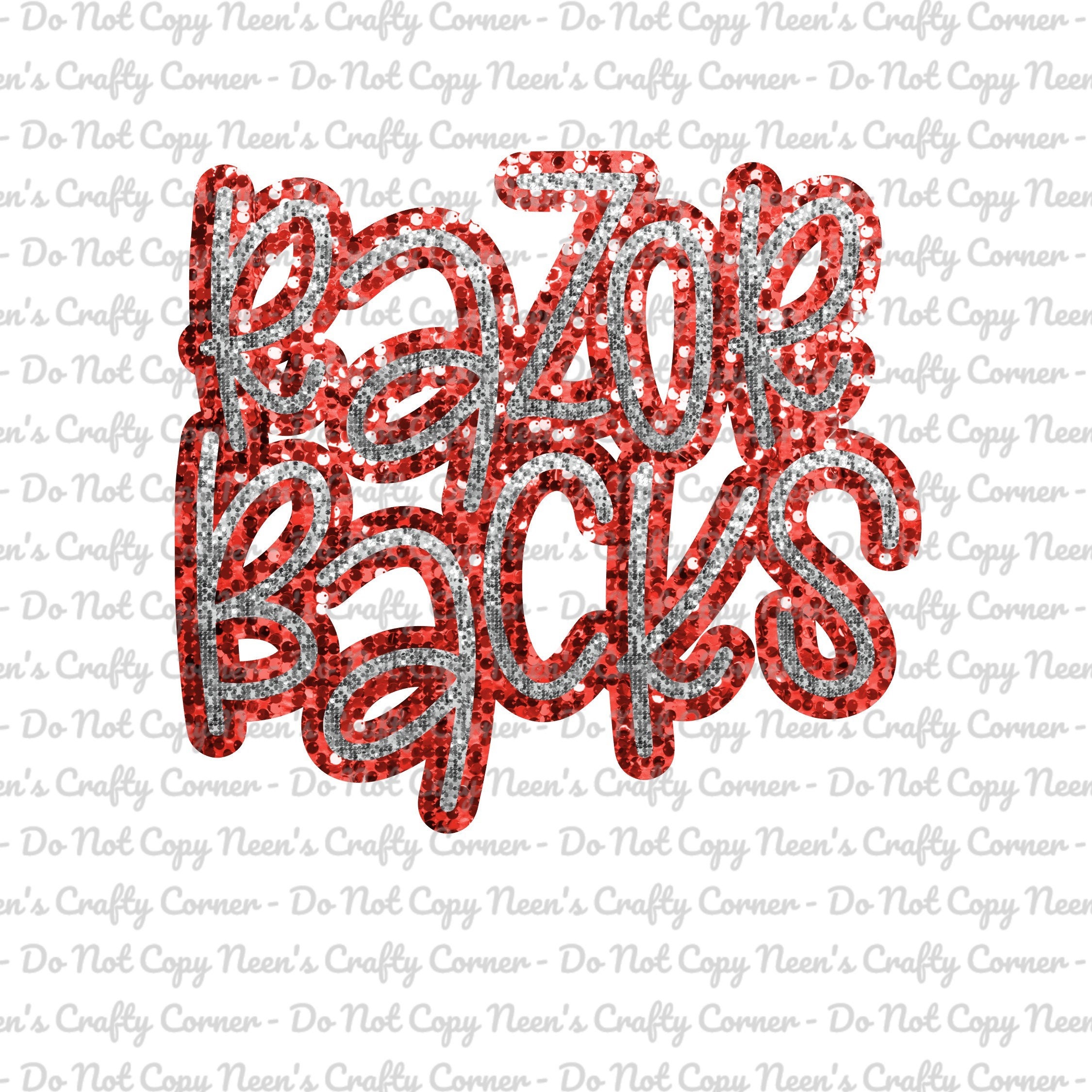 Razorbacks, Red, White, PNG, Digital Download, Sequin - Etsy