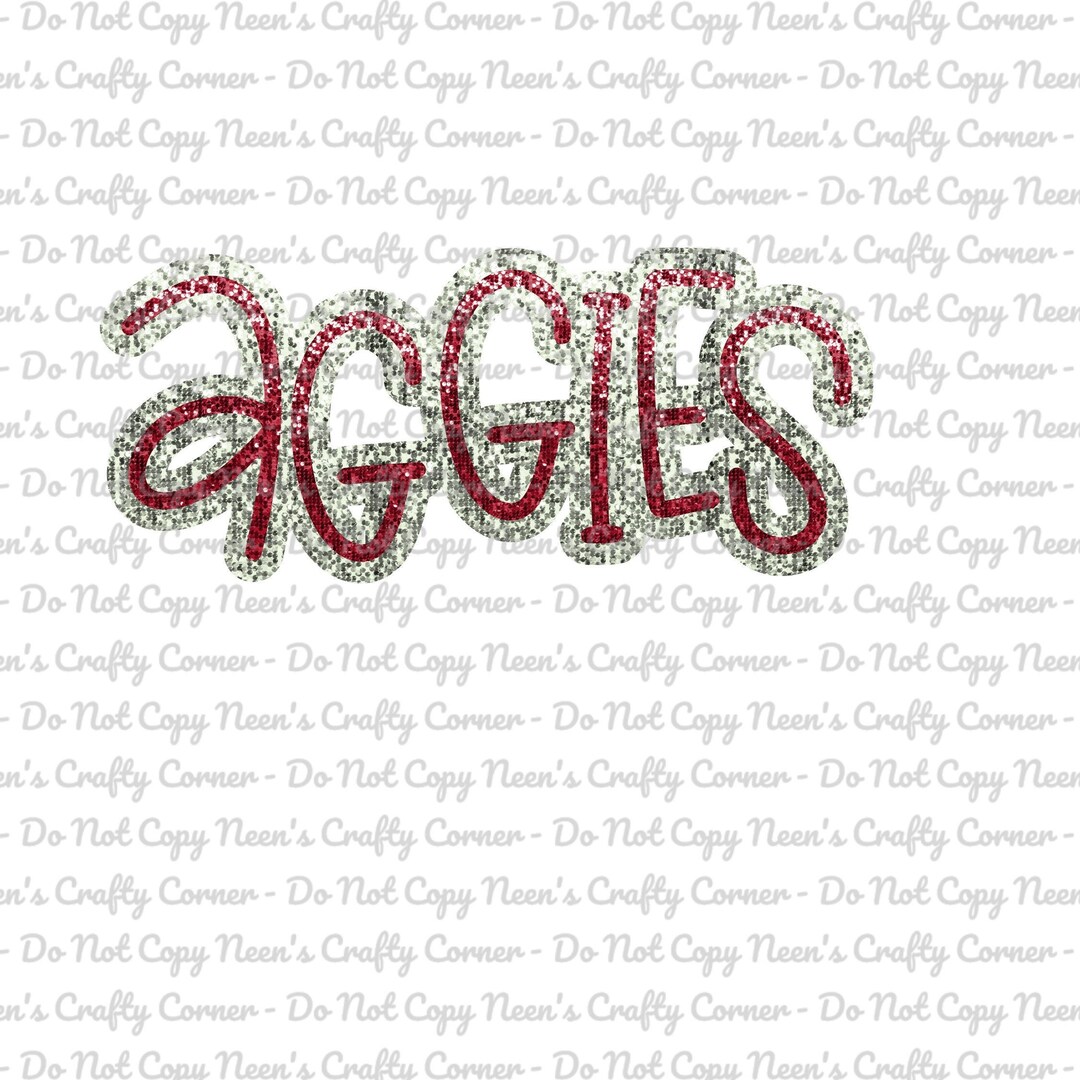Aggie, Maroon & White, Sequin, PNG, Digital Download - Etsy