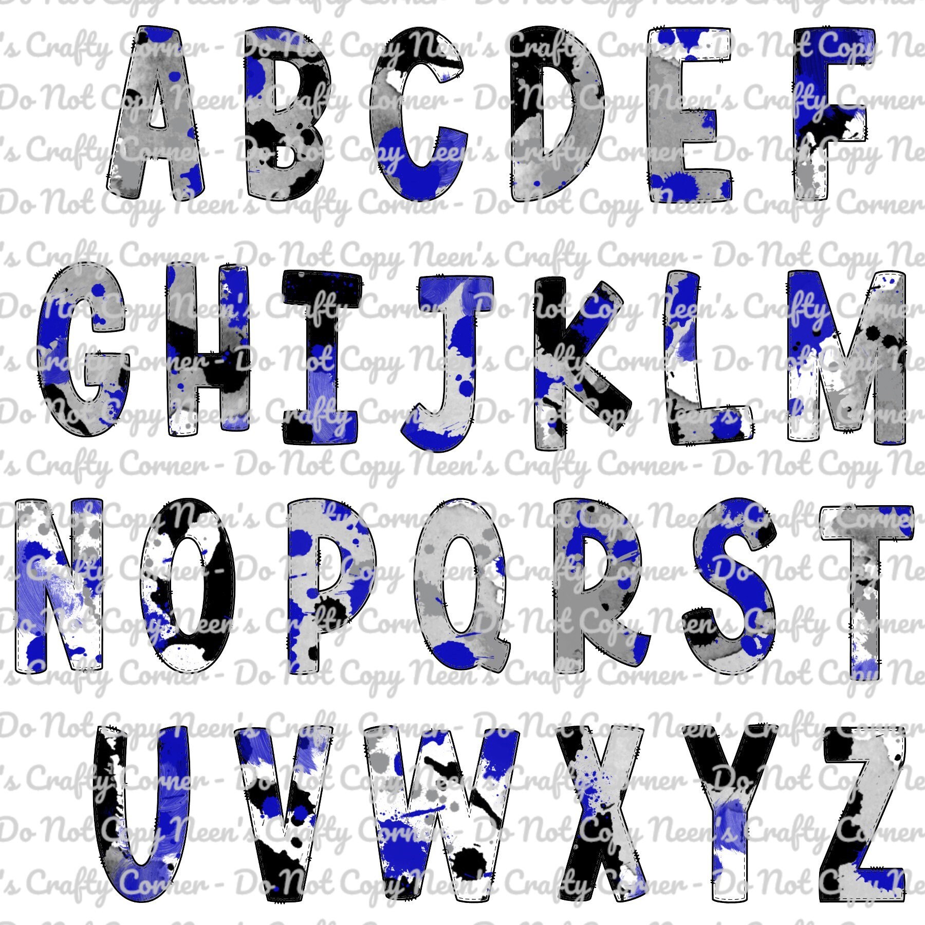 Paint Splatter Alpha Pack 1 - Etsy