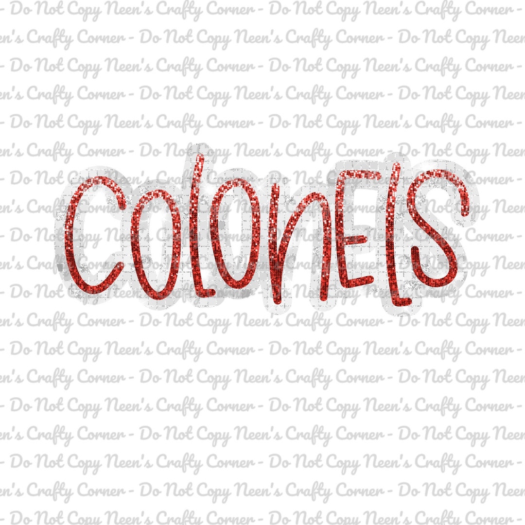 Colonels, Red, White, PNG, Digital Download, Sequin - Etsy