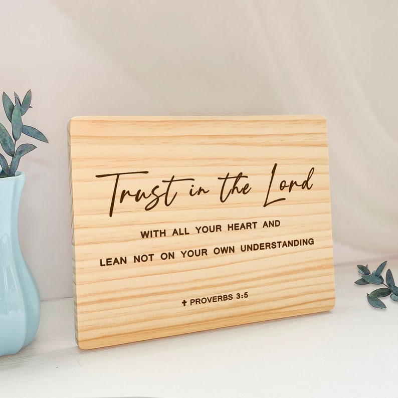 Personalized Wooden Bible Verse Plaque Christian Wedding - Etsy