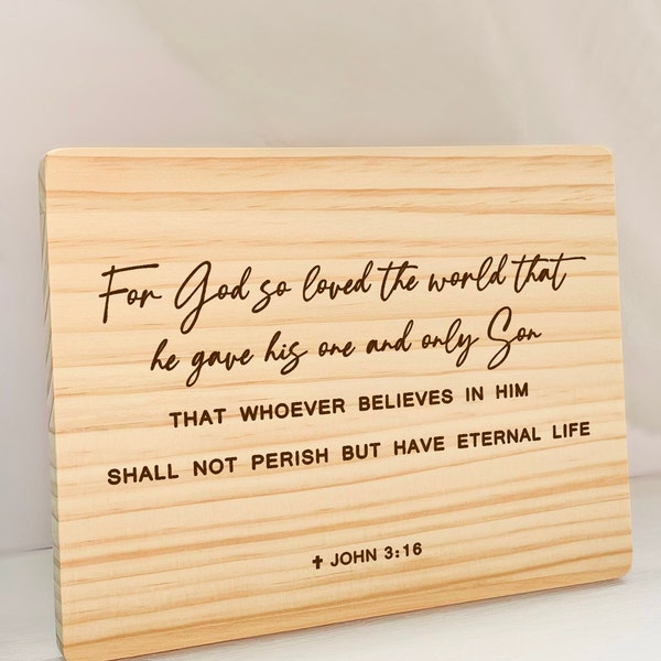 Bible Verse Plaque - Etsy UK
