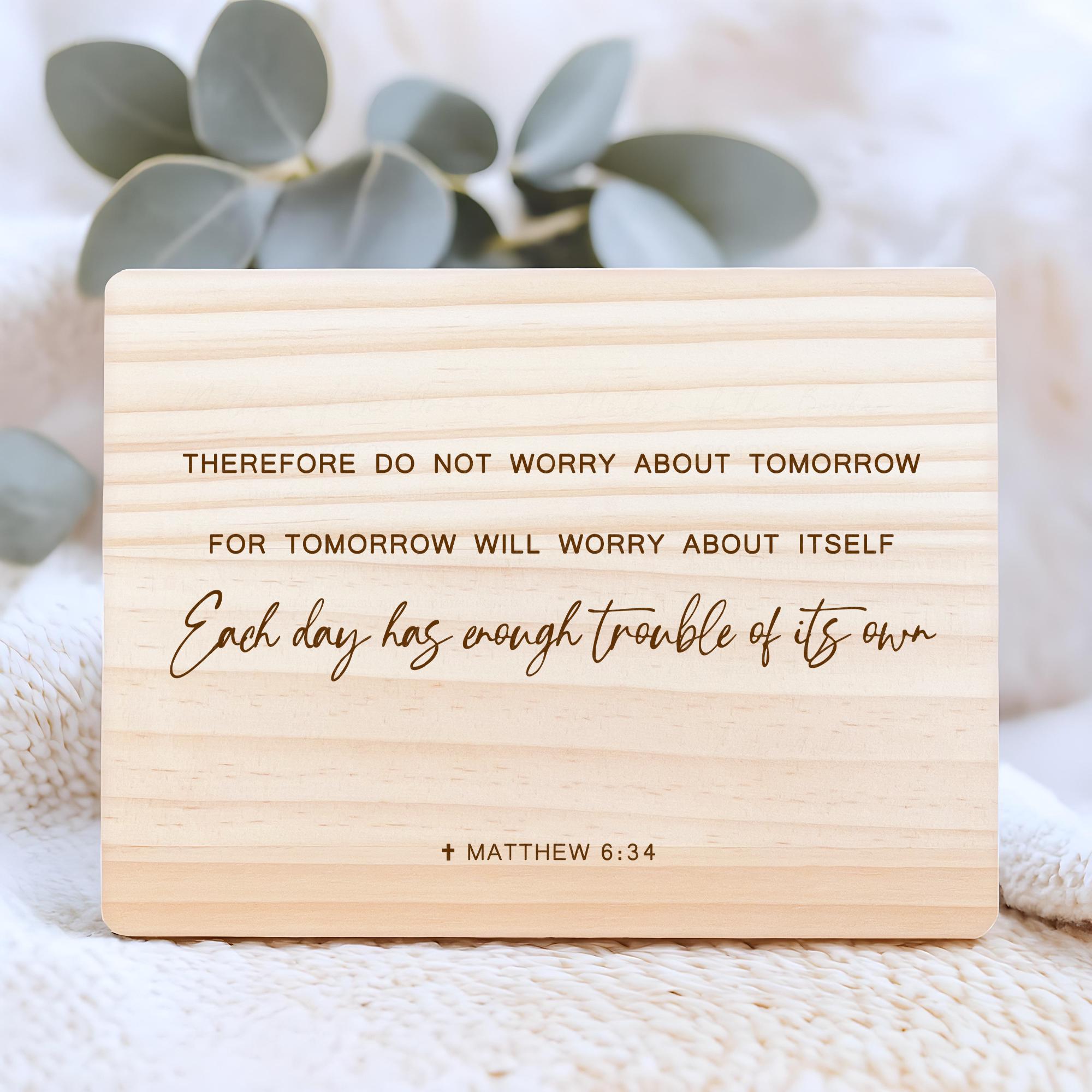 Custom Bible Verse Plaque, Christian Inspirational Scripture Decor ...