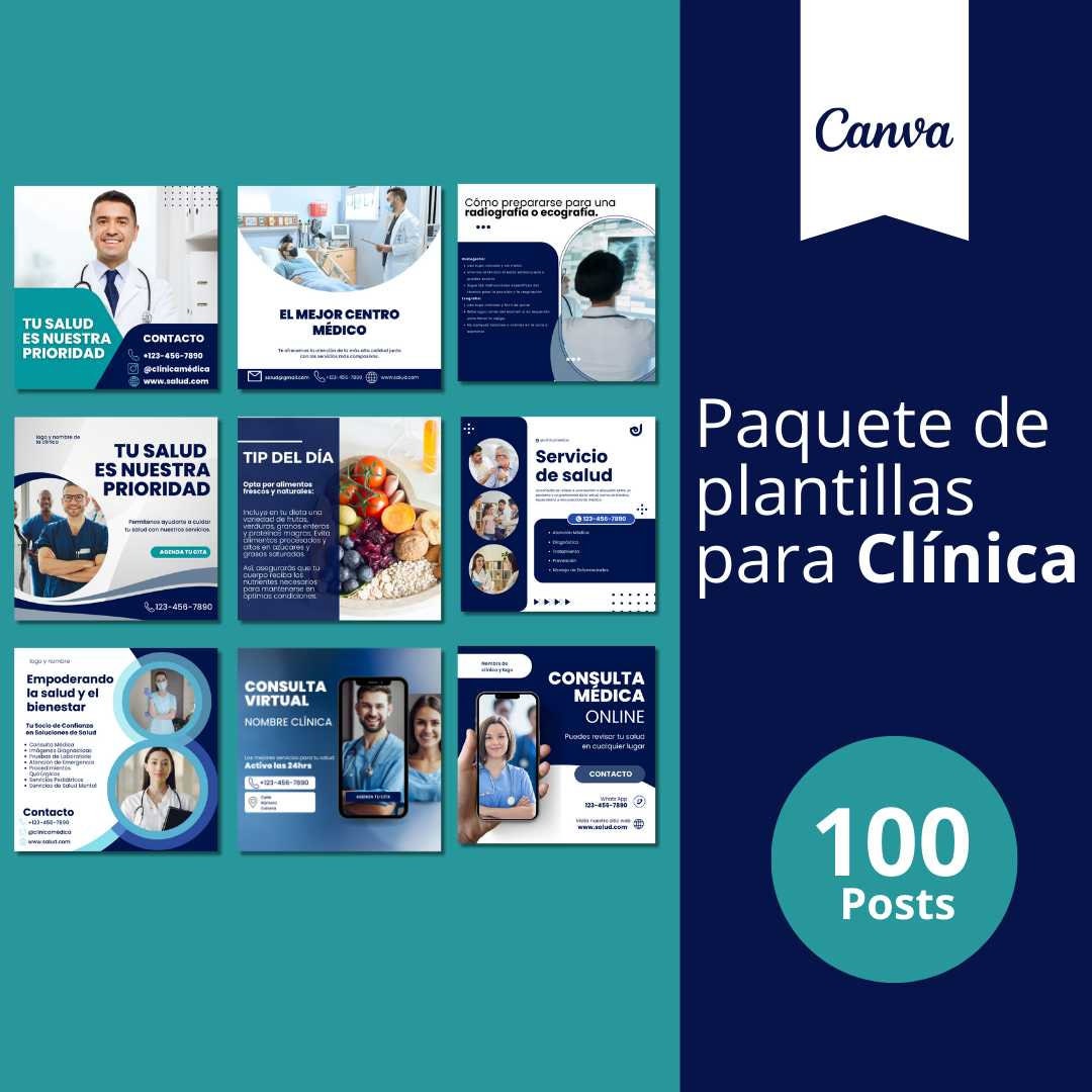 Canva Templates for Doctors and Clinics Medical Instagram & Social ...