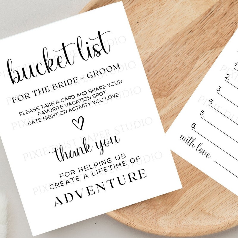Adventure Bucket List Cards - Etsy