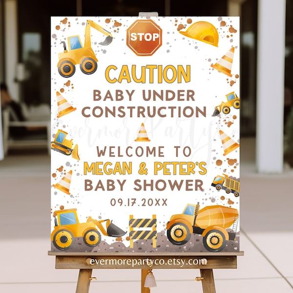Construction Baby Shower - Etsy