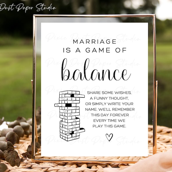 Jenga Wedding Sign - Etsy