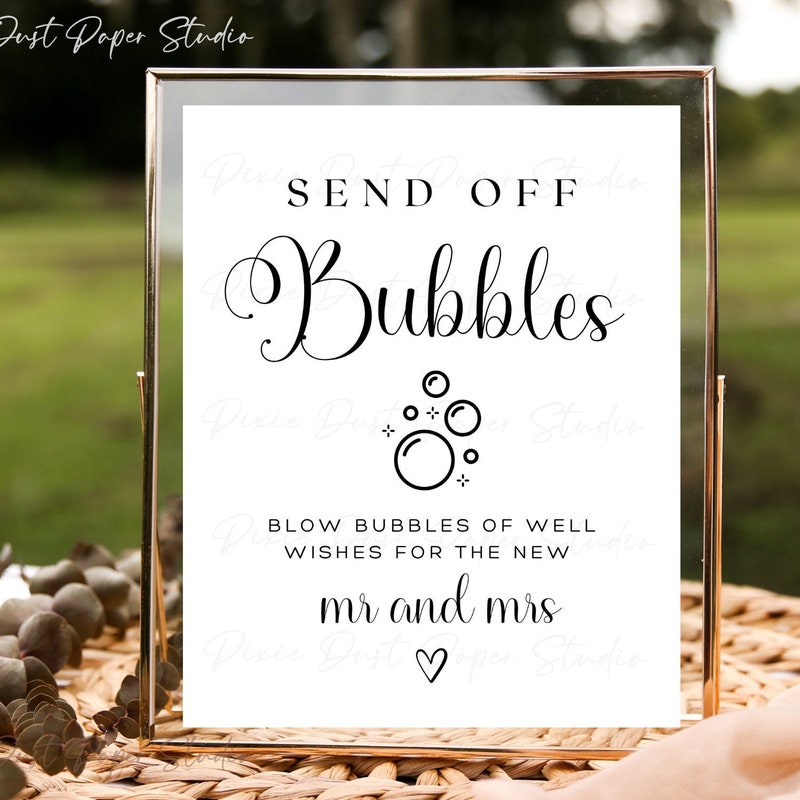 Wedding Bubble Sign - Etsy