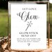 Glow Stick Send Off, Let Love Grow, 4x6 5x7 8x10 Printable, Minimalist ...
